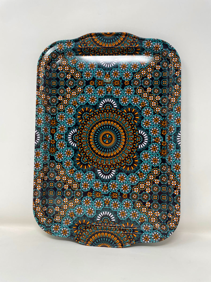 Large Mandala Metal Tray – Nai Gifts